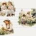 Vintage Children Watercolor Clipart Bundle Victorian Kid Free - Etsy