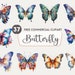 Butterfly Watercolor Clipart Bundle Elegant Insect Free - Etsy