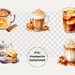 Autumn Beverage Watercolor Clipart Bundle Cozy Fall Drinks - Etsy
