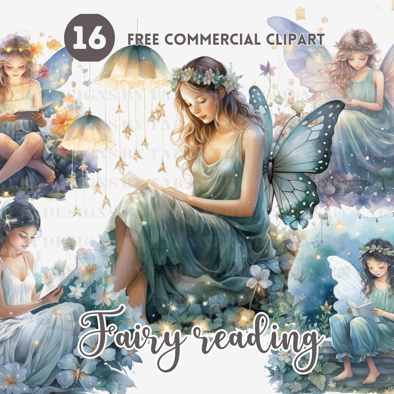 Reading Fairy - Etsy