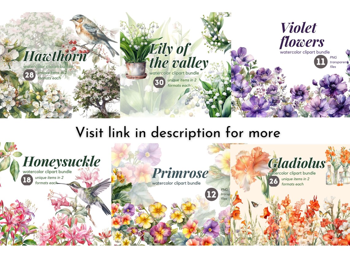 Apple Orchard Watercolor Clipart Bundle Apple Garden Free - Etsy