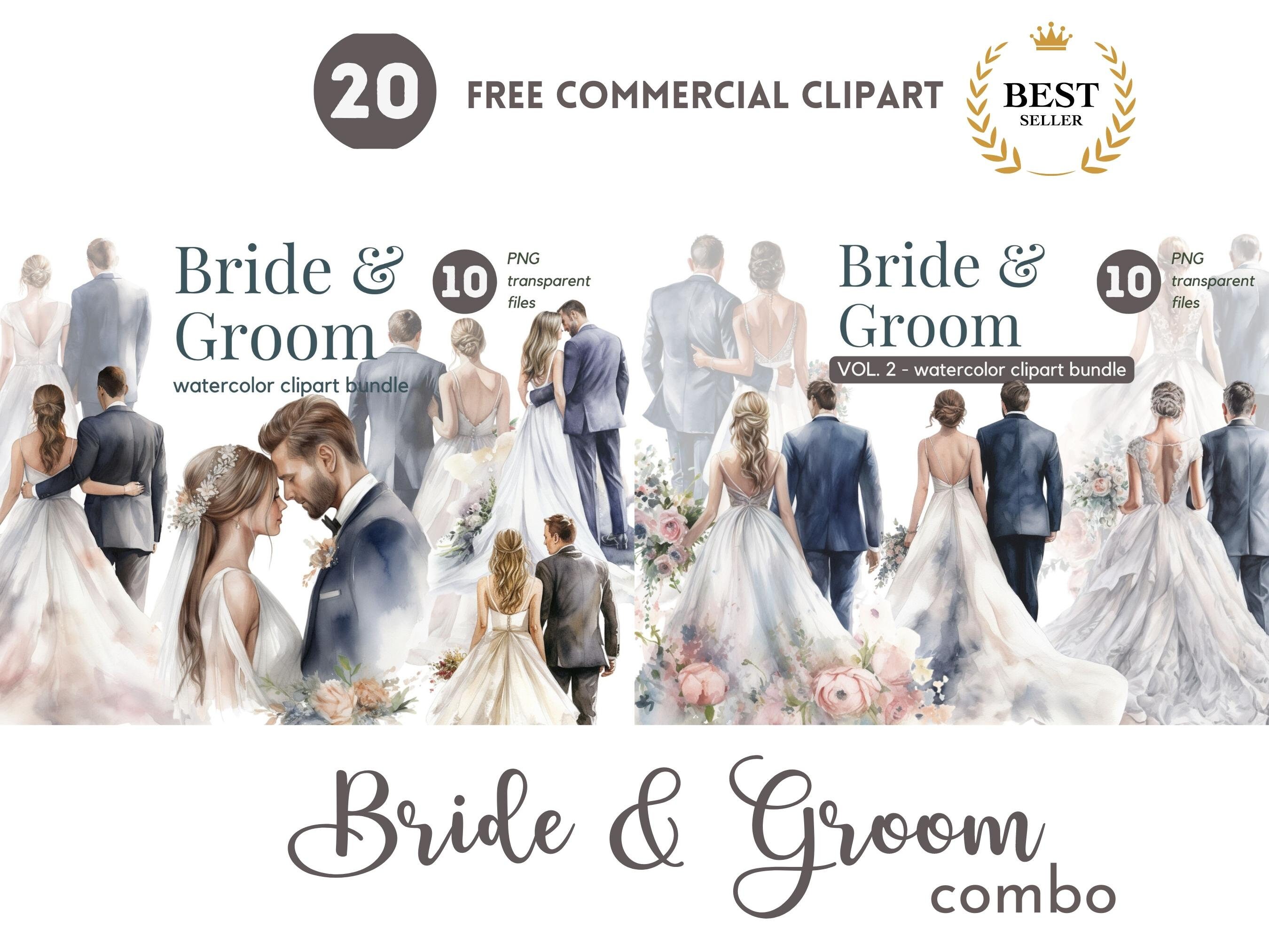 Free Wedding Clipart Bride And Groom