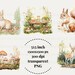 Spring Forest Watercolor Clipart Set Woodland Animal Free Commercial ...