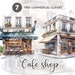 Coffe Shop Watercolor Clipart Bundle Paris Cafe Shop Free - Etsy