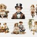 Vintage Children Watercolor Clipart Bundle Victorian Kid Free - Etsy