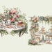 Vintage Rose Garden Tea Party Watercolor Clipart Bundle Free Commercial ...