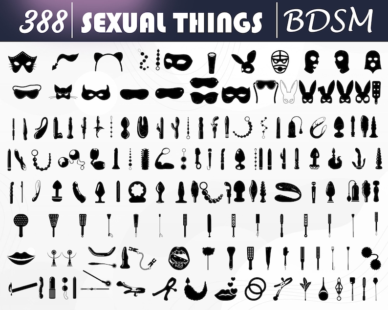 BDSM Sexual Things - Bdsm Svg, Bondage Svg, Sexual Svg, Adult Sex Toys ...