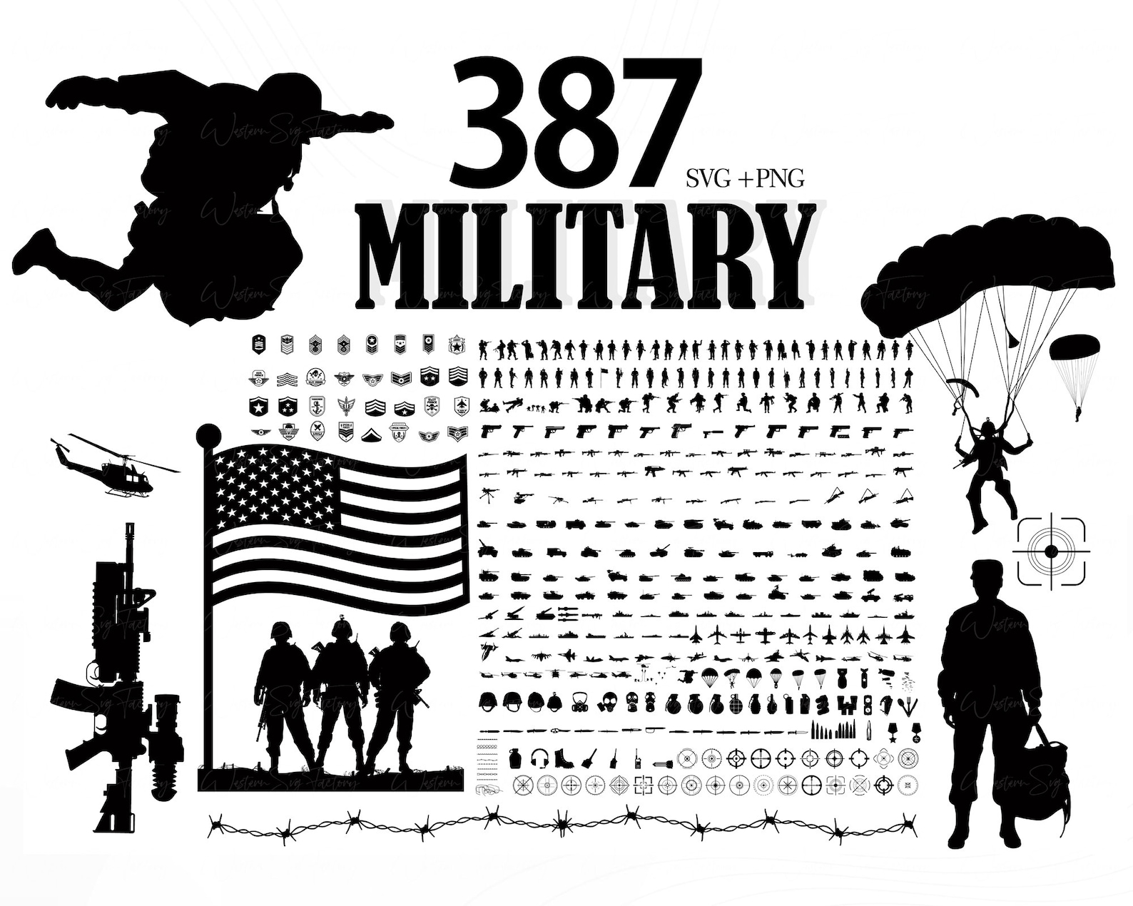 Military SET - Military Svg, Soldier Svg, Military Clipart, Military ...