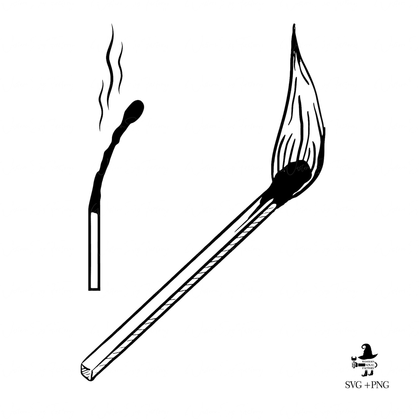Burning Matchstick SVG Match Svg, Matches Svg, Matchbox Svg, Match ...