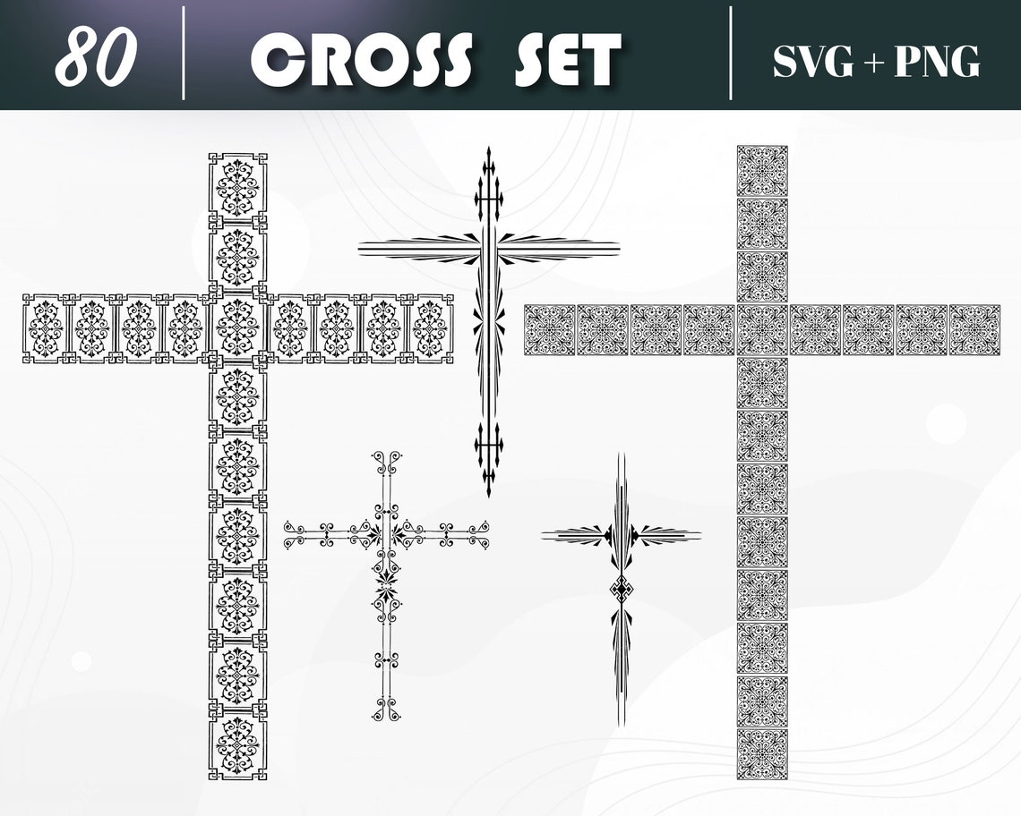 Cross SET - Cross Svg, Crosses Svg, Christian Svg, Catholic Svg ...