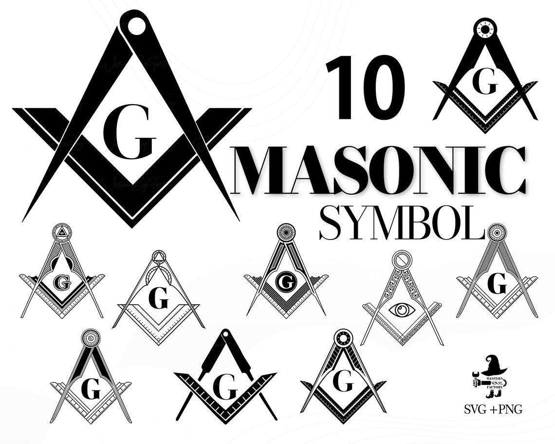 Masonic Symbol - Freemason Svg, Masonic Logo, Masonic Square and ...