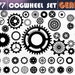 Cogwheel Set Gears Svg Gears Clipart Gear Silhouette Gear - Etsy