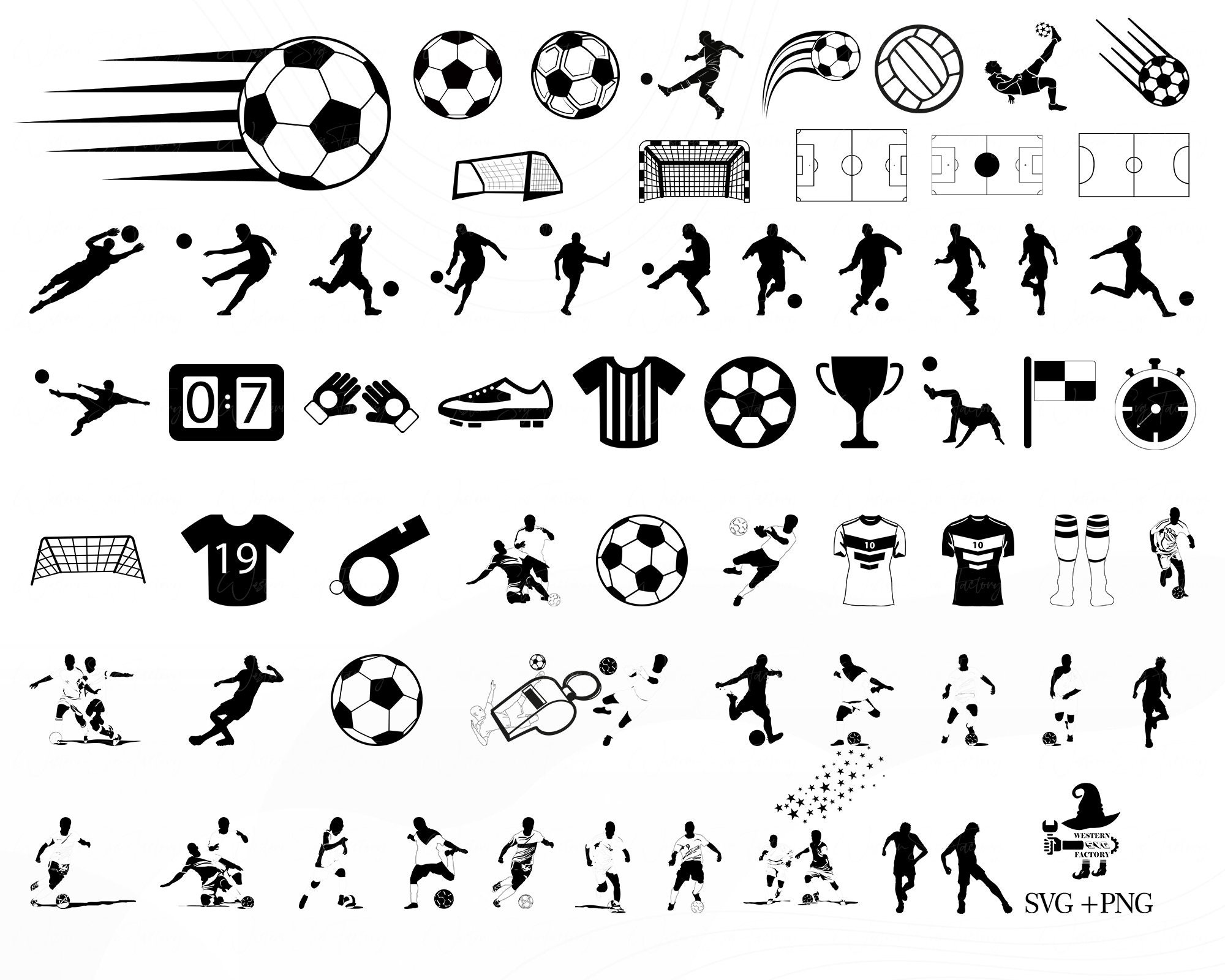 Soccer Design - Soccer Svg, Soccer Ball Svg, Football Silhouette ...