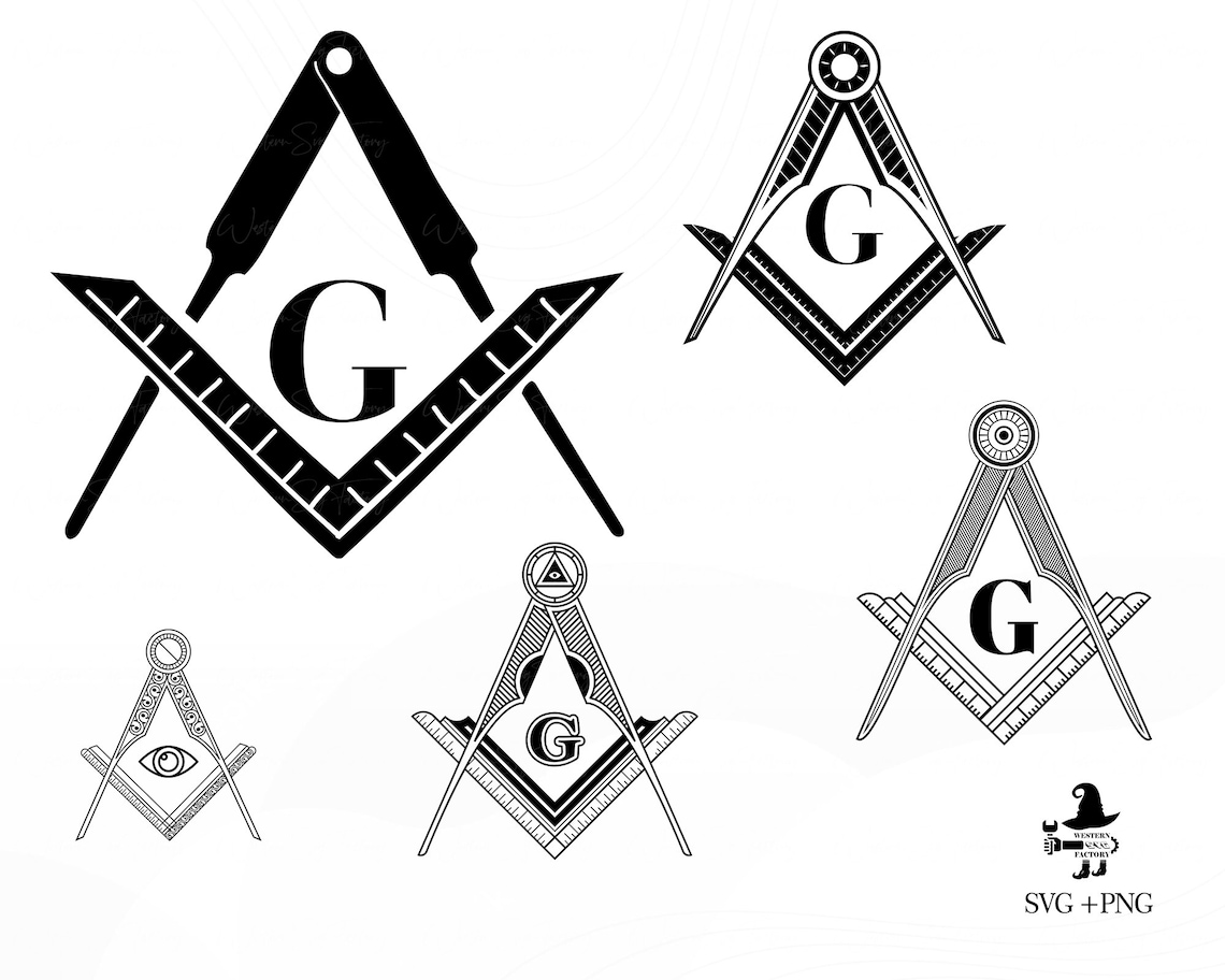 Masonic Symbol - Freemason Svg, Masonic Logo, Masonic Square and ...