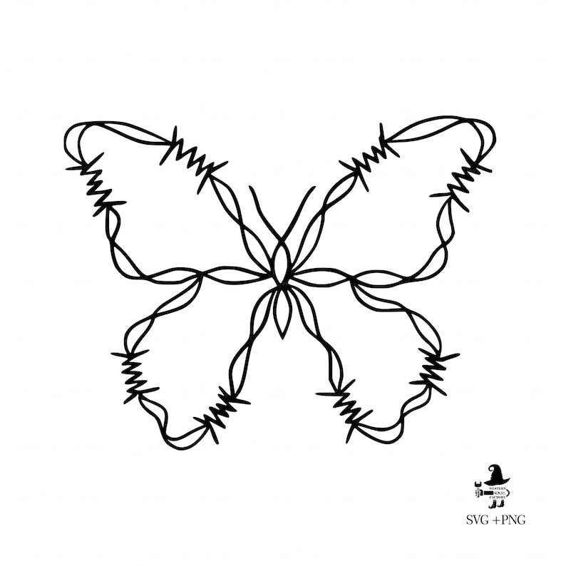 Barbed Wire Design - Barbed Wire Svg, Barbed Heart Svg, Barbed Wire ...