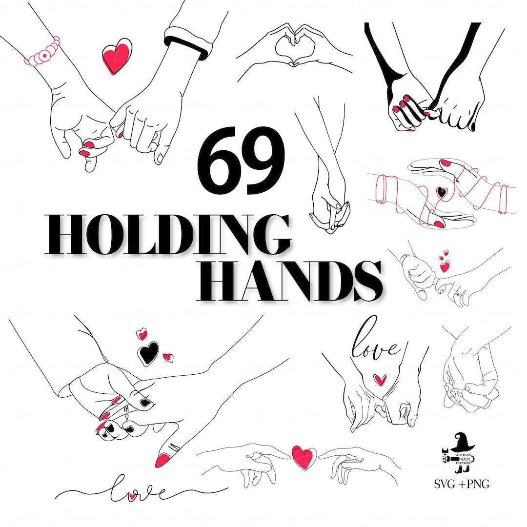 Holding Hands SVG - Holding Hands Love, Hands Svg, Couple Hands, Pinky ...