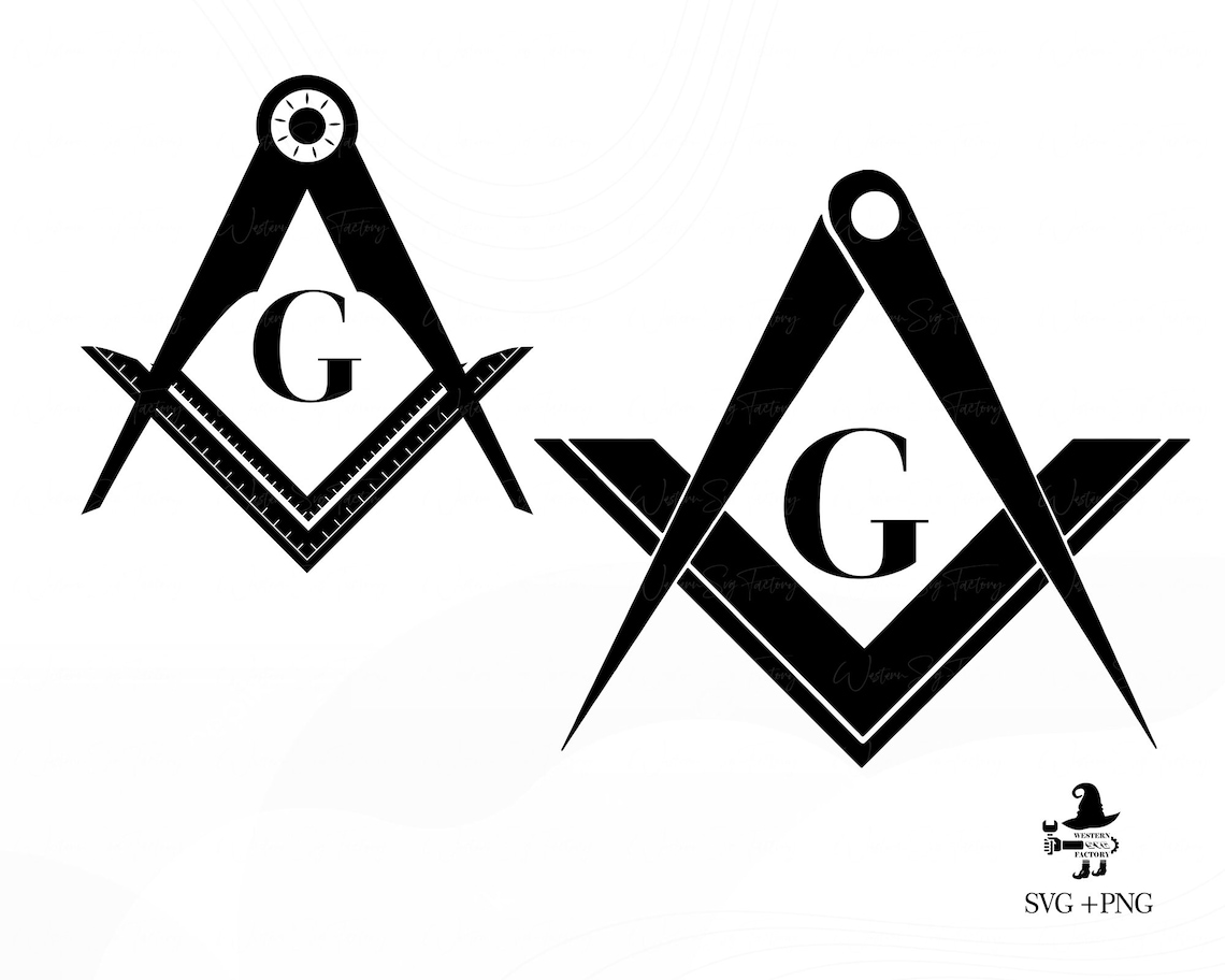 Masonic Symbol Freemason Svg, Masonic Logo, Masonic Square and Compass ...