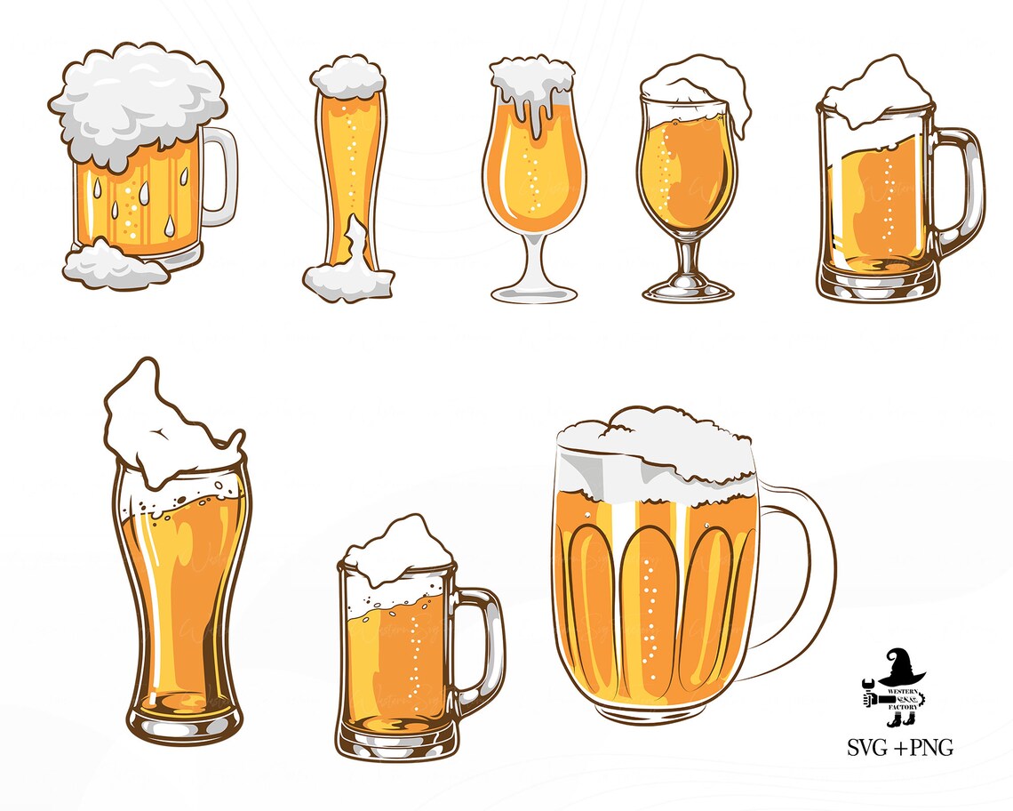 Beer Mugs Clipart - Beer Svg, Beer Mug Svg, Beer Mug Png, Beer Stein ...