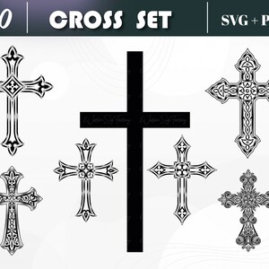 Cross SET Cross Svg, Crosses Svg, Christian Svg, Catholic Svg ...