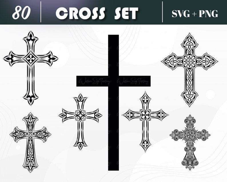 Cross SET - Cross Svg, Crosses Svg, Christian Svg, Catholic Svg ...