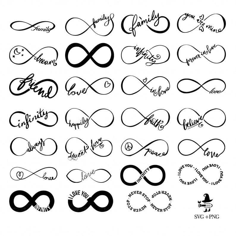 Infinity Symbol - Infinity Sign, Infinity Svg, Infinity Tattoo Design ...