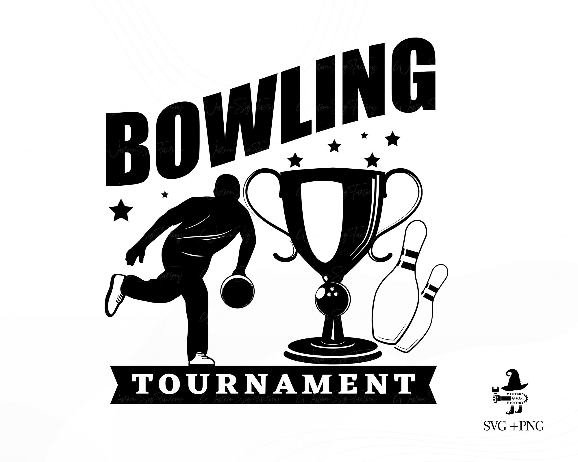 Bowling Collection Set- Bowling Svg, Bowling Silhouette, Bowling ...