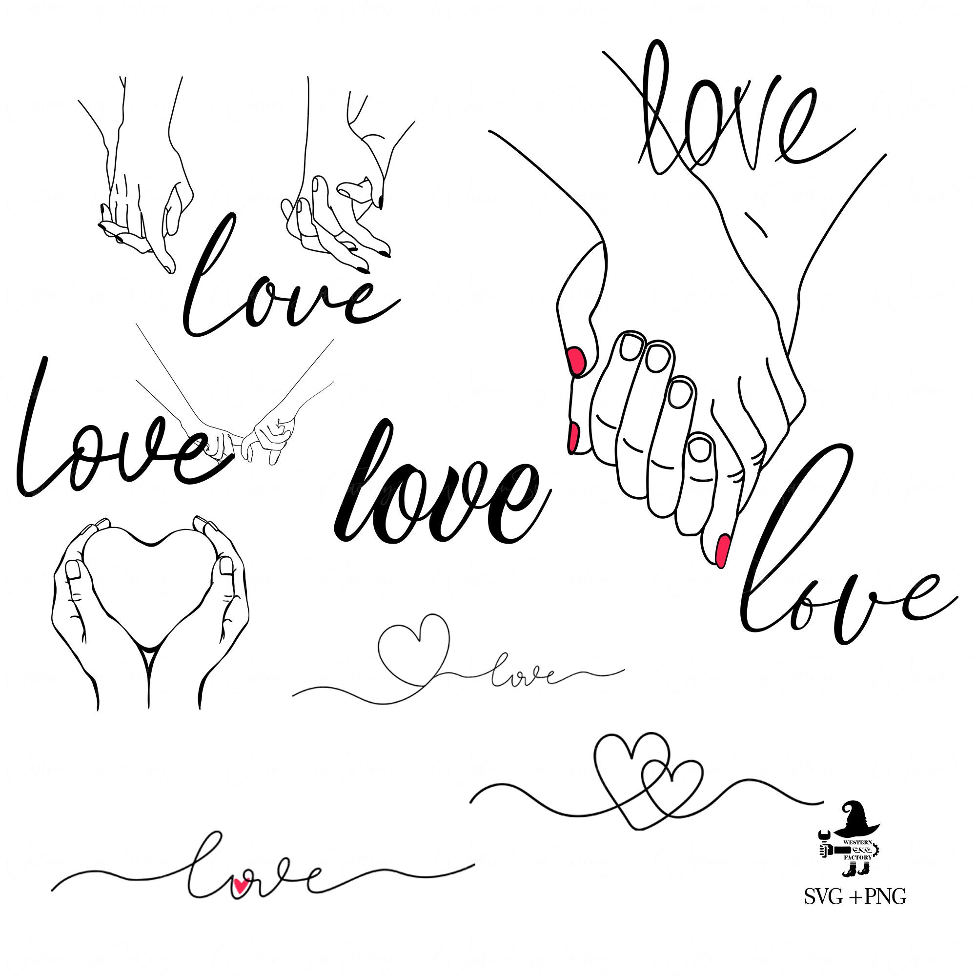 Holding Hands SVG - Holding Hands Love, Hands Svg, Couple Hands, Pinky ...
