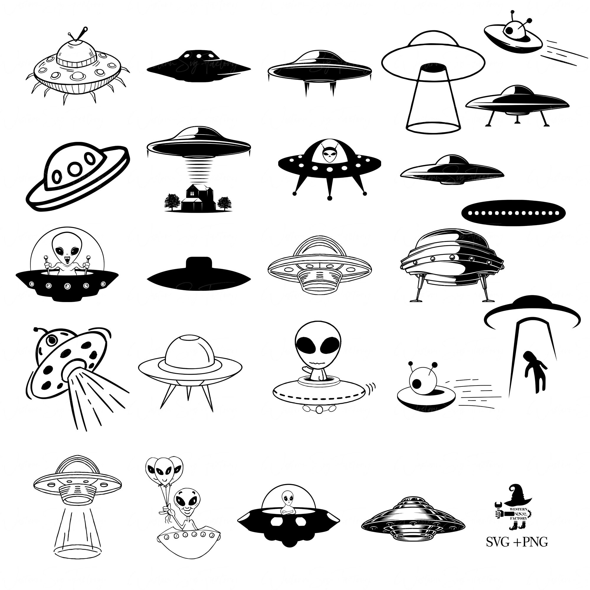 Alien Design - 178 Alien SVG, Alien Head, Alien SVG, Alien Face, UFO ...