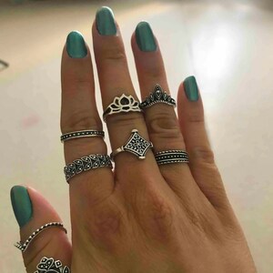 Vintage Boho Ring Set 15pcs Rings, Vintage Ring Set, Boho Ring Set ...