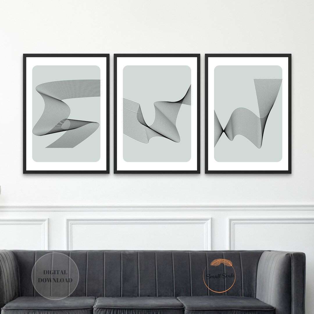 Geometric Lines Print - Abstract Lines Print - Geometric Wall Art ...