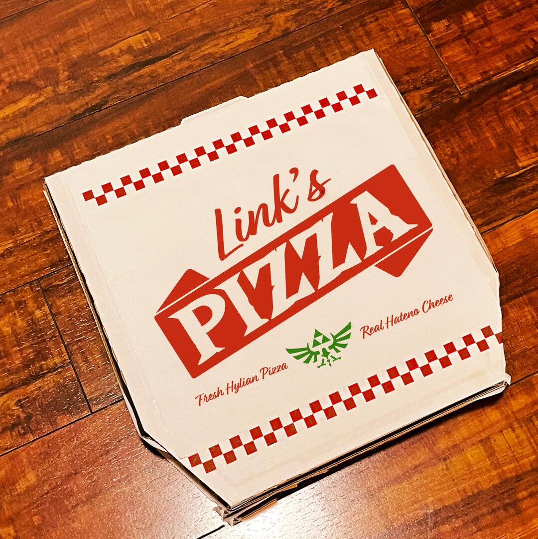 Link's Hyrule Pizza Box Cover Printable Legend of Zelda Digital ...