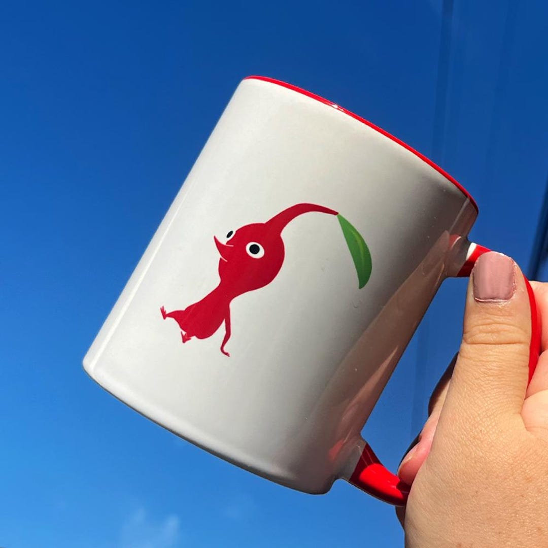 Red Pikmin Mug With Red Interior - Etsy