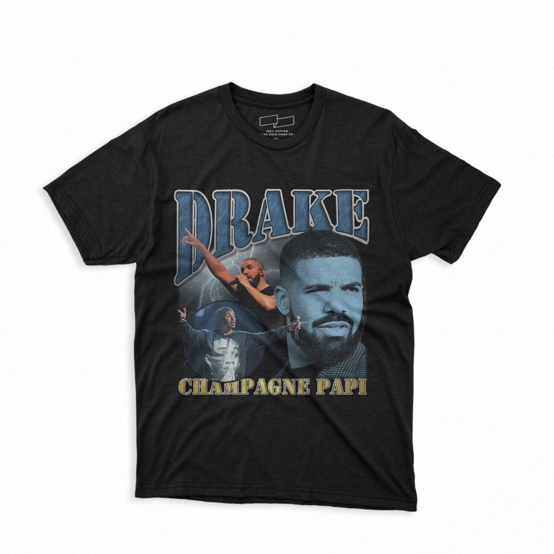 Drake Rapper Graphic Tee Design PNG File for Sublimation Use, Champagne ...