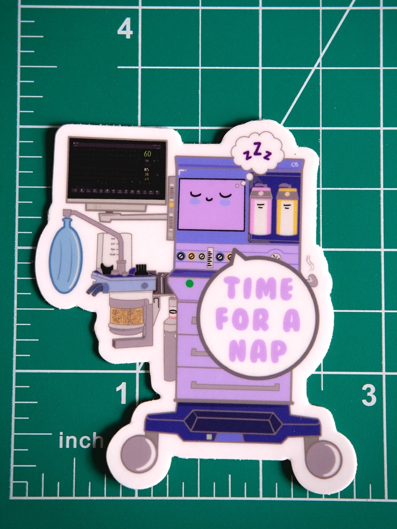 Anesthesia Machine Vinyl Sticker Nursing SRNA CRNA - Etsy