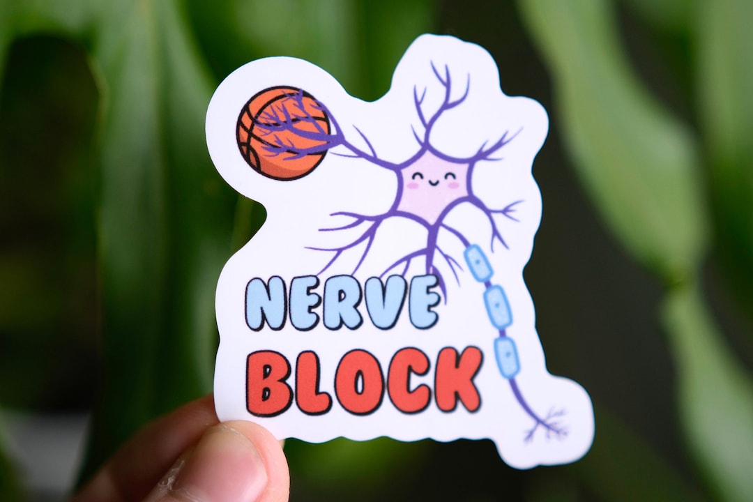 Nerve Block - Vinyl Sticker, Sticker, Nerve Block, Healthcare ...