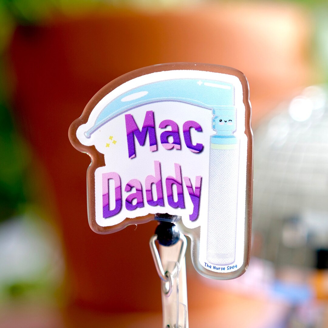 Mac Daddy Anesthesia Badge Reel, SRNA CRNA Gift - Etsy