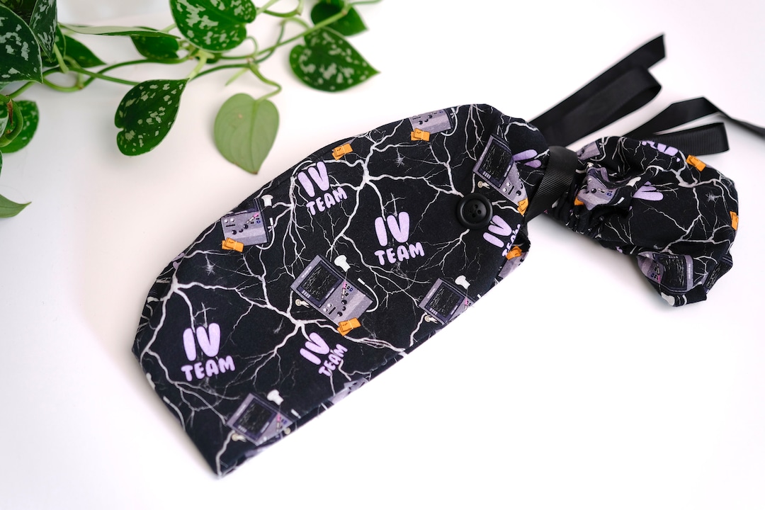 IV Team Scrub Cap - Vascular Access, Veinfinder, Scrub Caps for Women ...
