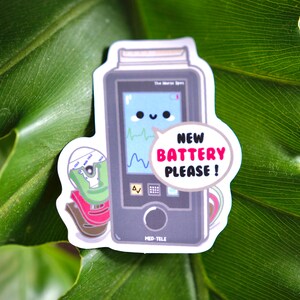 Heart Monitor Vinyl Sticker, Matte, Cute Nursing Stickers, Cardiac ...