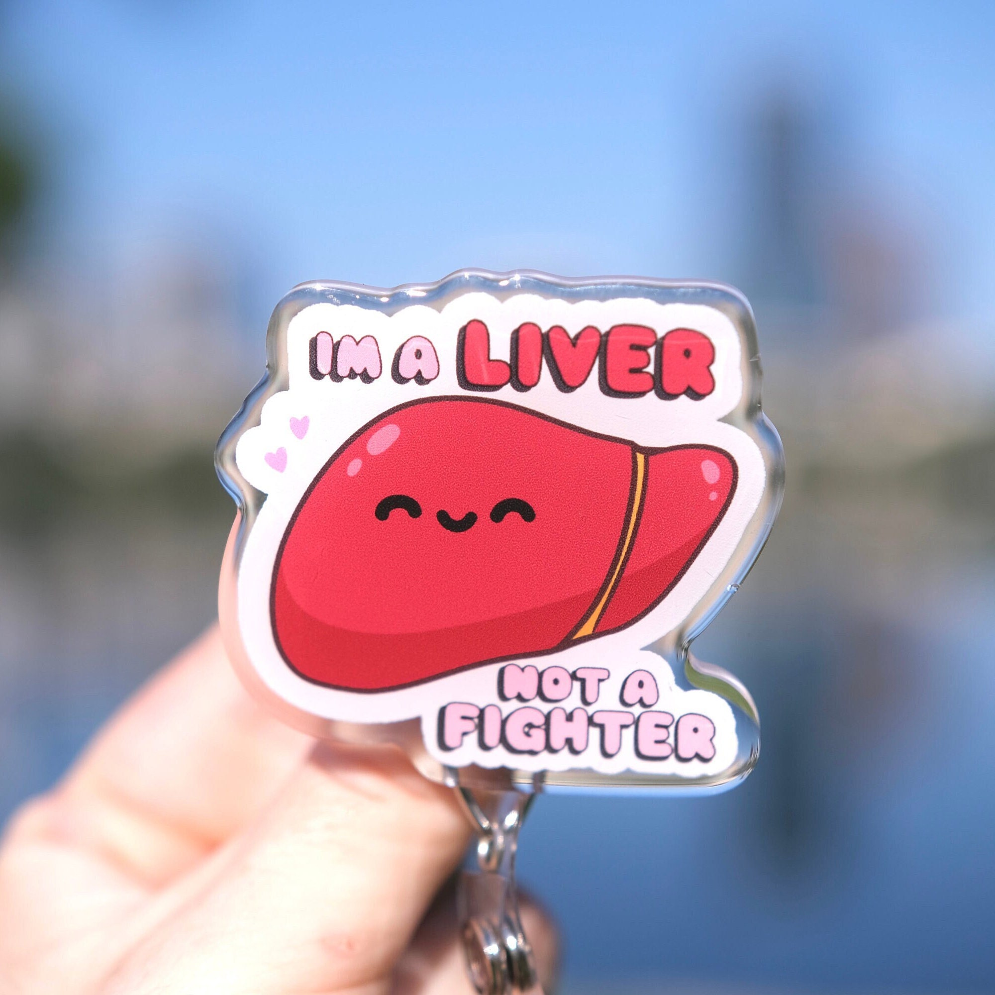 Liver Badge Reel Cute Nursing Gifts Medical Puns RN LPN - Etsy Hong Kong