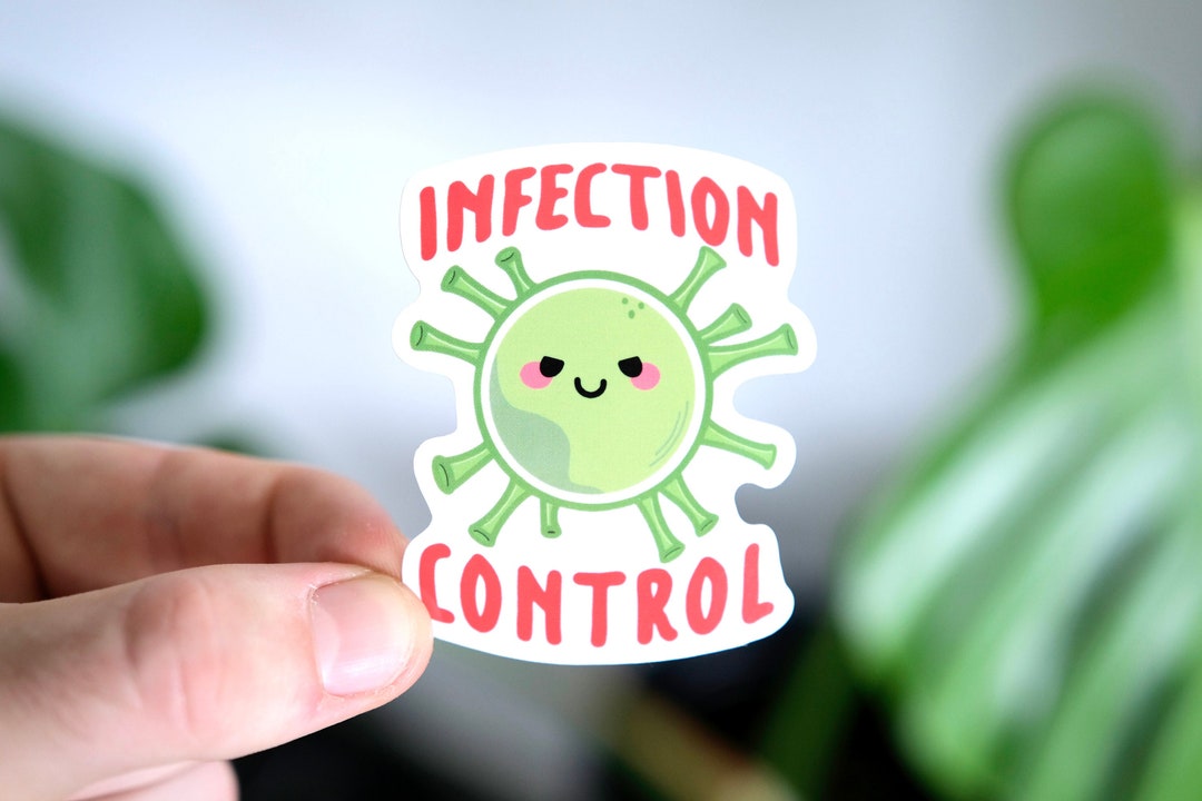 Infection Control Vinyl Sticker, Registered Nurse, Nursing, RN, LPN ...