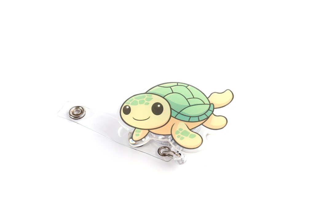 Sea Turtle Badge Reel - Pediatric Nurse, Custom Badge Reel, Nursing ...