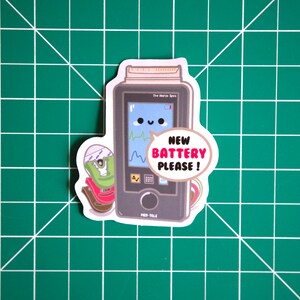 Heart Monitor Vinyl Sticker, Matte, Cute Nursing Stickers, Cardiac ...