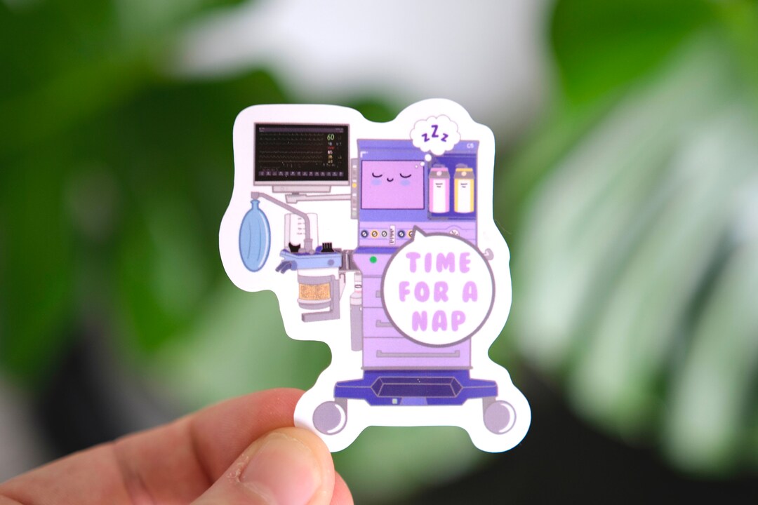 Anesthesia Machine Vinyl Sticker, Nursing, SRNA, CRNA, Perioperative ...