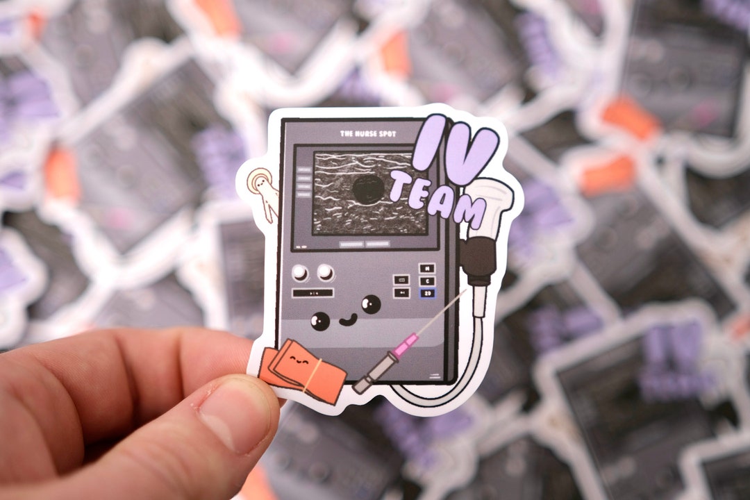 IV Team - Vinyl Sticker, Matte, Veinfinder, Ultrasound, Nursing Sticker ...