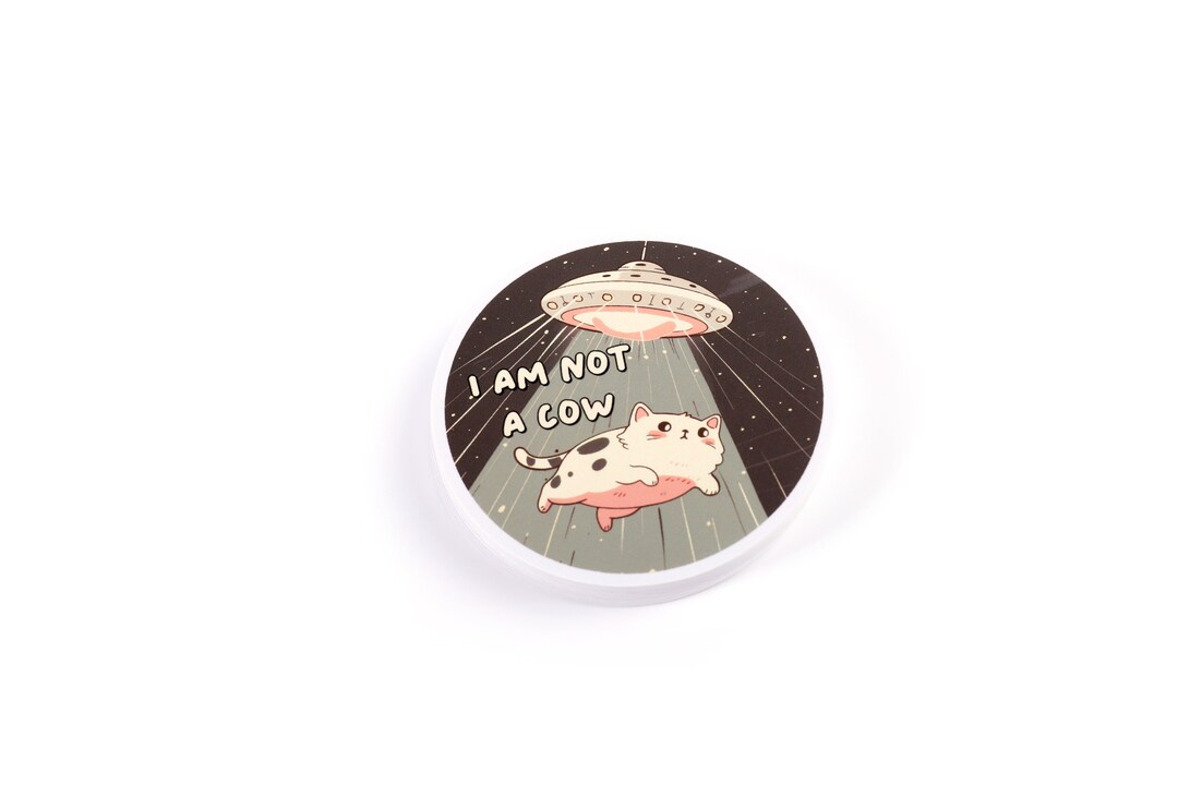 I Am Not a Cow Matte Sticker - Etsy