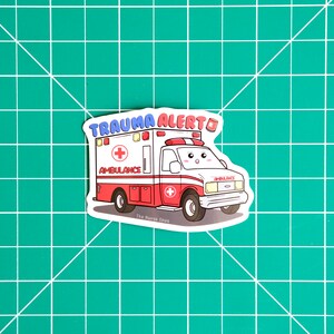 Trauma Alert Vinyl Sticker, ED, EMS, Emergency, EMT, Paramedic ...