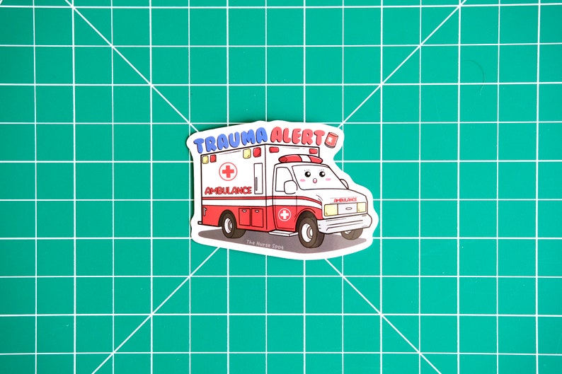 Trauma Alert Vinyl Sticker ED EMS Emergency EMT - Etsy
