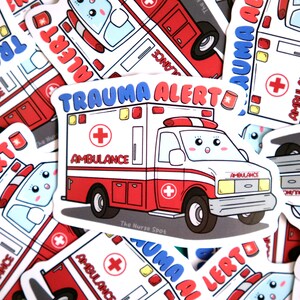 Trauma Alert Vinyl Sticker, ED, EMS, Emergency, EMT, Paramedic ...