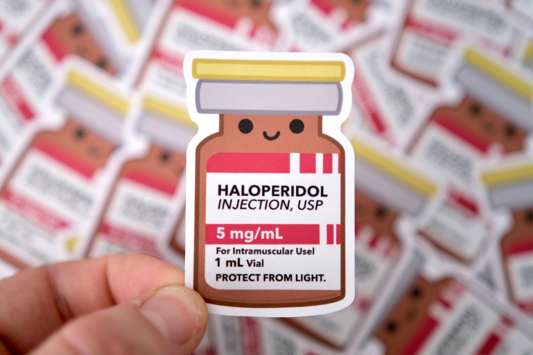 Haldol Nurse Sticker, Vinyl Matte Sticker, Medicine Vial, Nursing Humor ...