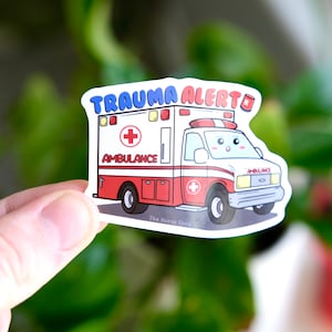 Trauma Alert Vinyl Sticker, ED, EMS, Emergency, EMT, Paramedic ...